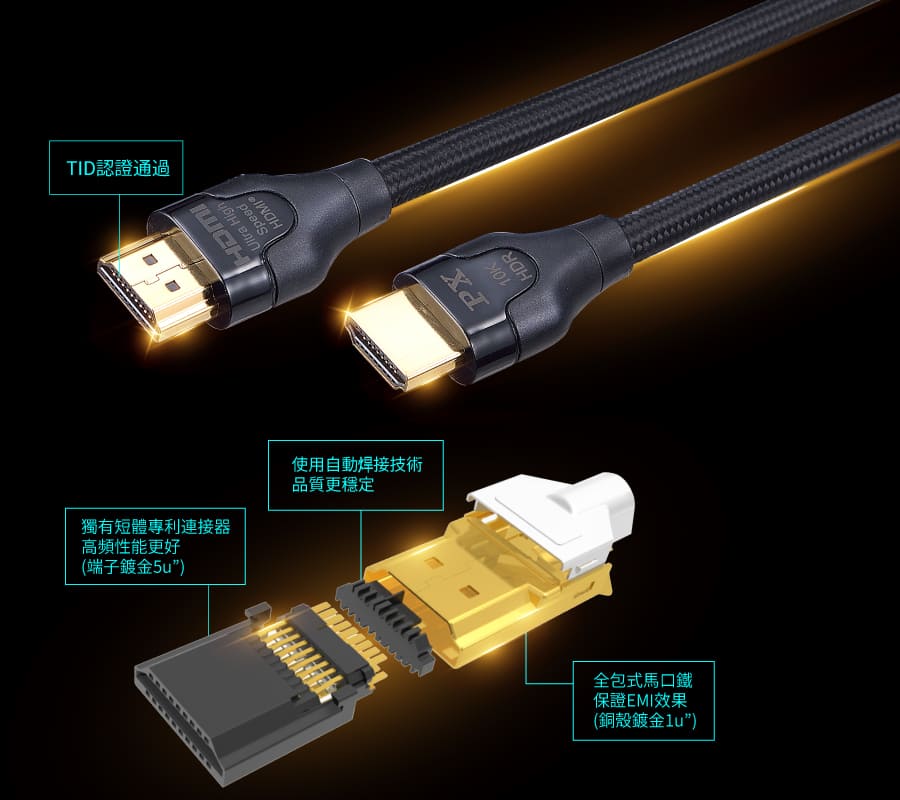 PX 大通 HD2-1.2XC 超高速HDMI線 【1.2米】